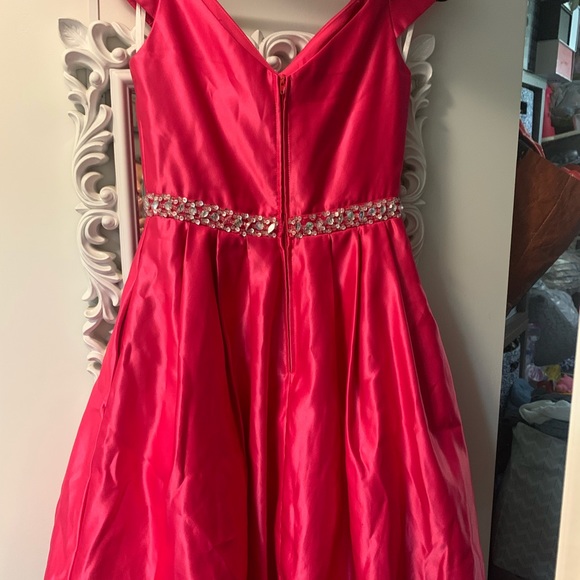 Cindy | Dresses | Cindy Usa Small S Pink Short Satin Prom Cocktail ...